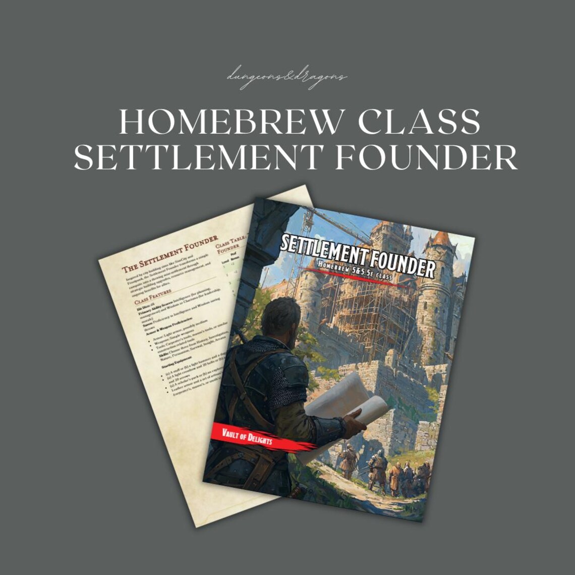 Settlement Founder Homebrew Class Guide | Dungeon Master Tools | Dnd ...