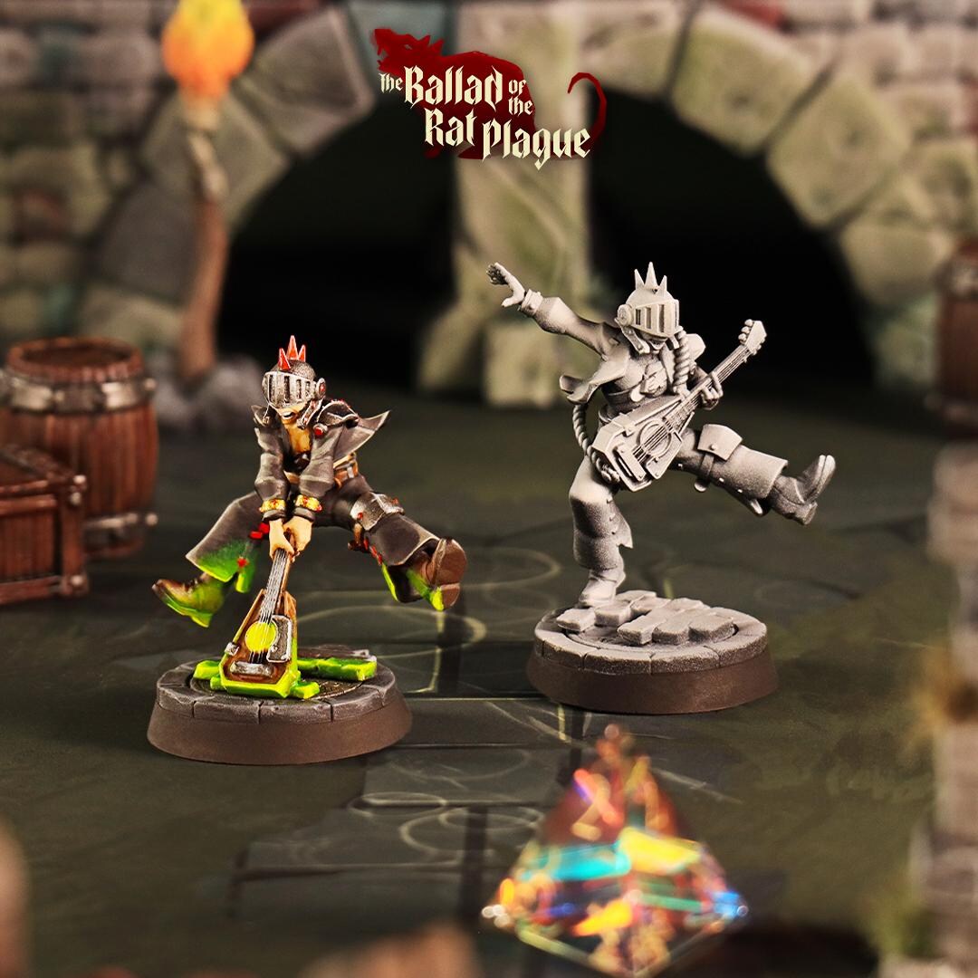 Bard Miniature Human Frenzy Barbarian Figurine Dungeons and Dragons ...