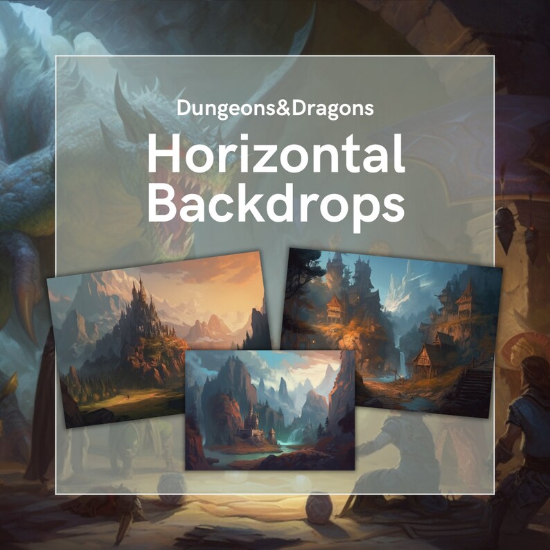 D&D Horizontal Backdrops Digital Download Dnd 5E DND Printable - Etsy