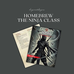 Homebrew the Ninja Class Guide | Dungeon Master Tools | Dnd Ready to ...