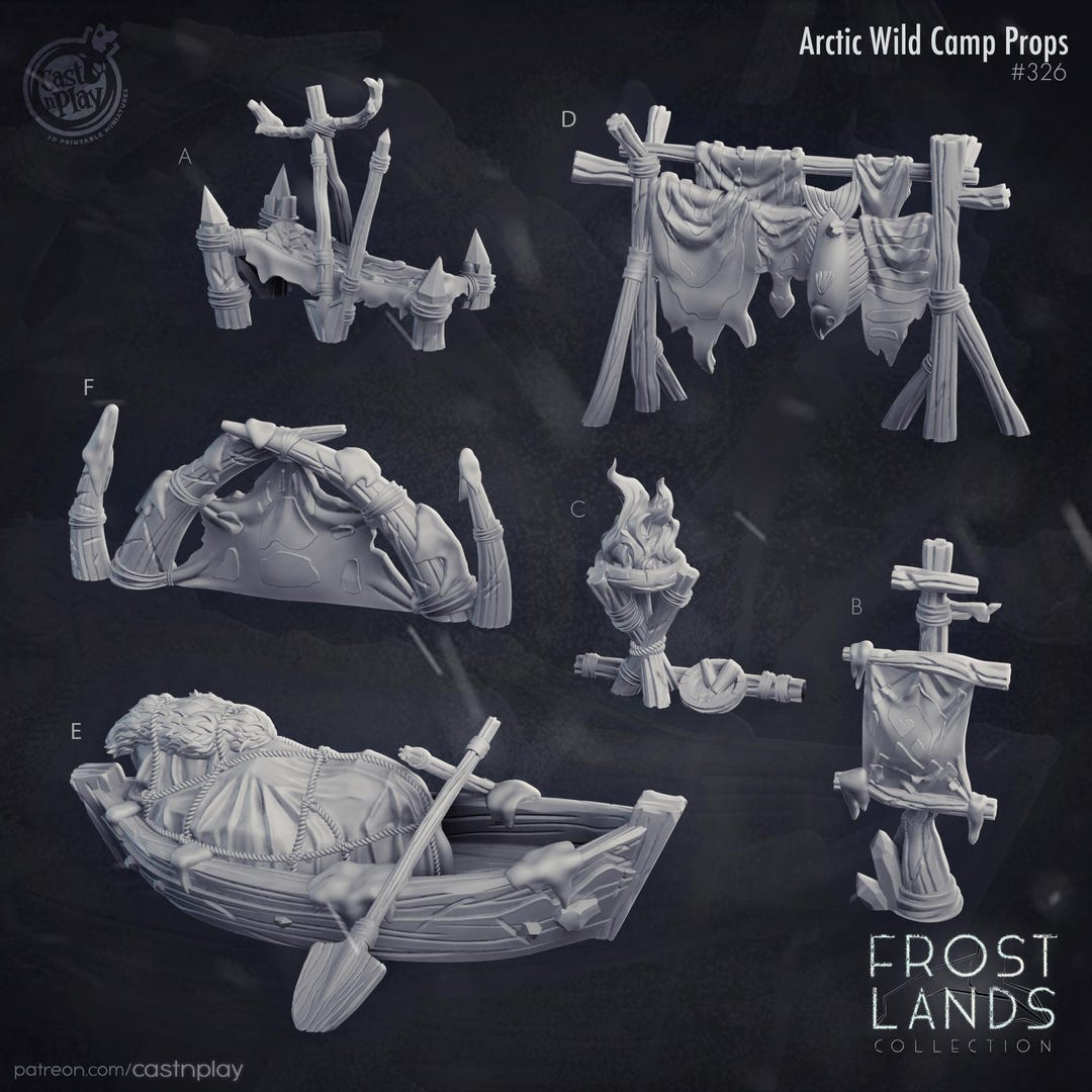 Frost Lands Terrain | Arctic Wild Camp Props | Scatter Terrain | 3D ...
