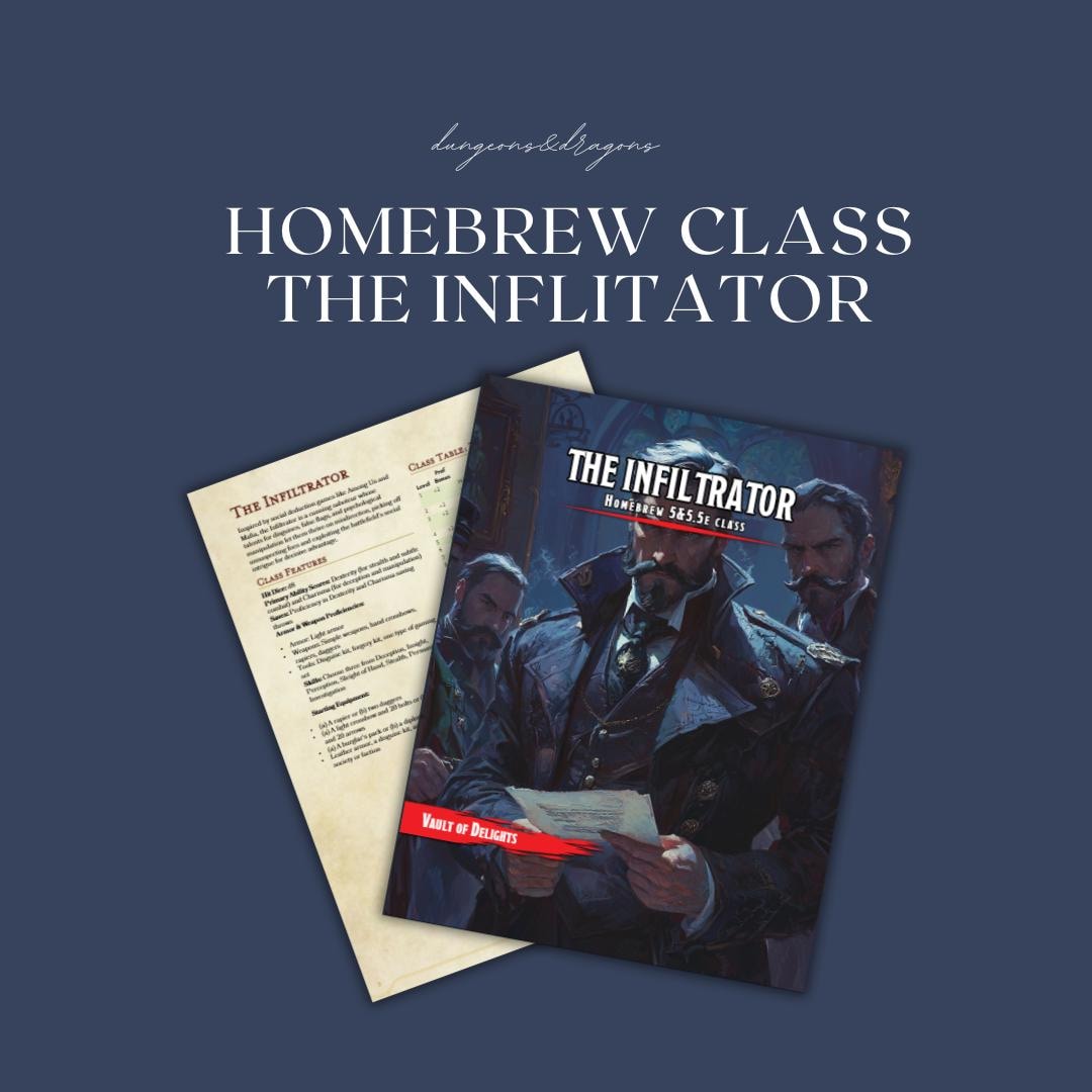 The Infiltrator Homebrew Class Guide | Dungeon Master Tools | Dnd Ready ...