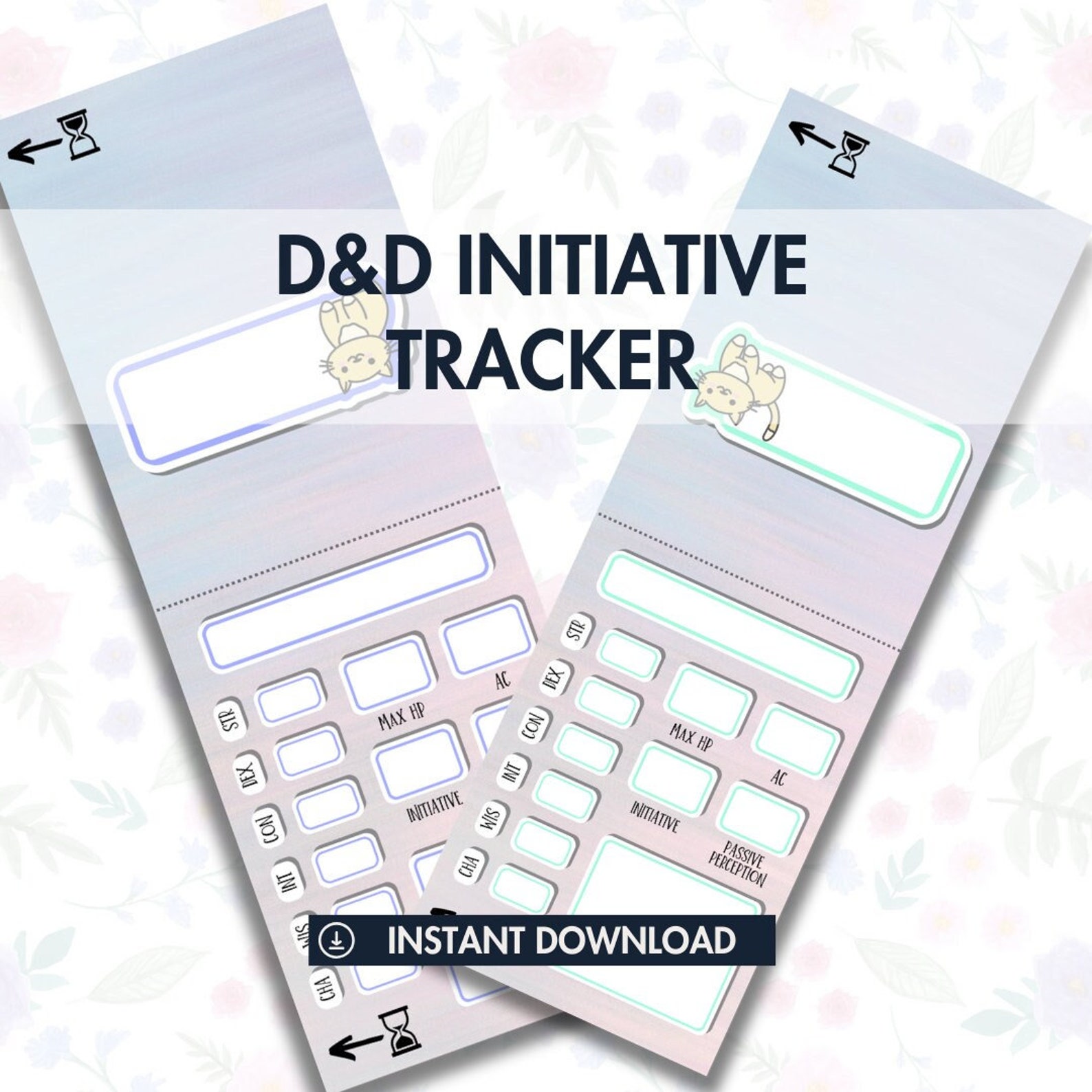 D&D 5e Initiative Tracker | Dungeons and Dragons Printable | Character ...