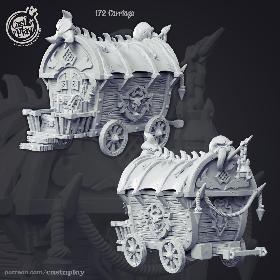 Demon Hunters | Carriage Terrain Set | Dnd Figurine | Tabletop ...