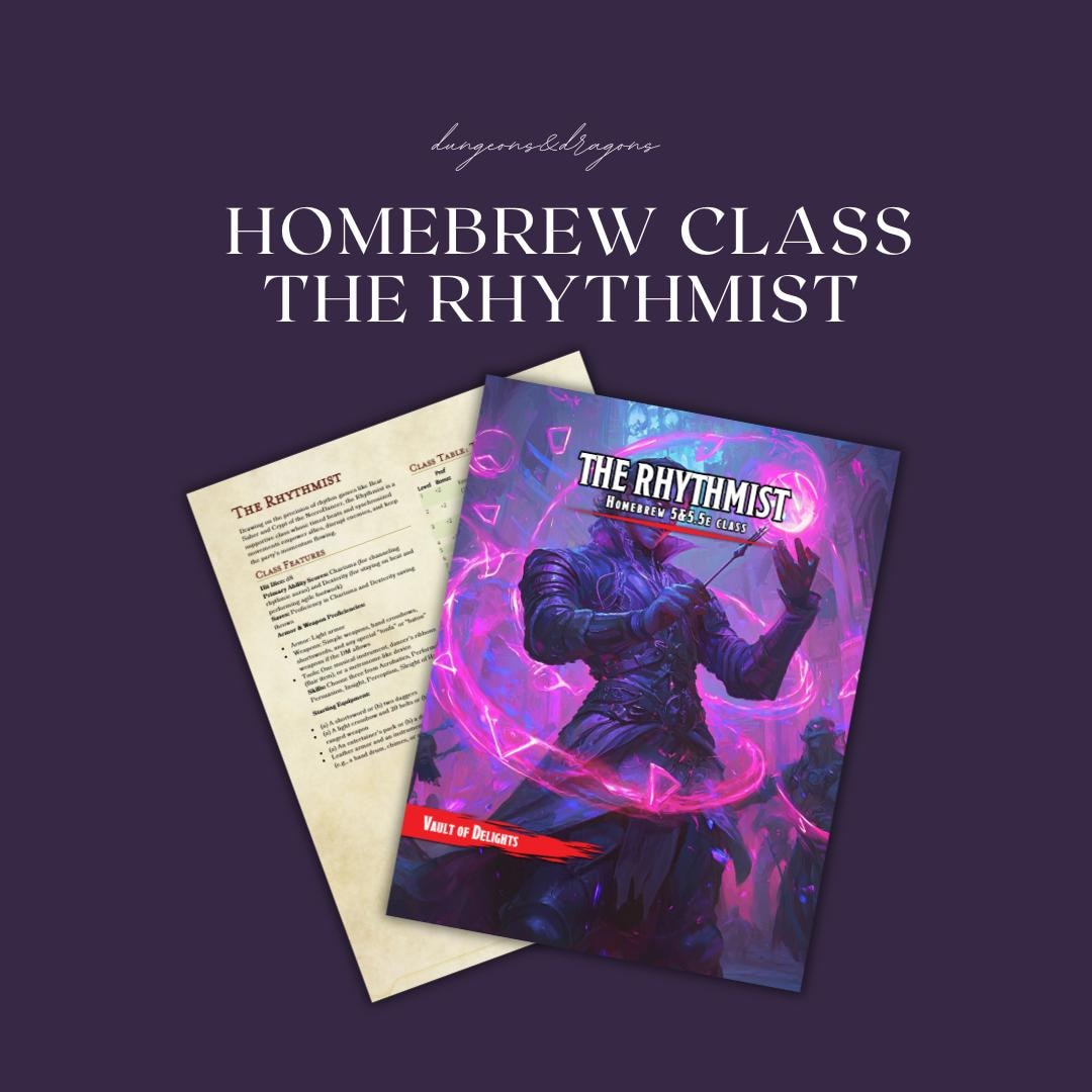 Rhythmist Homebrew Class Guide | Dungeon Master Tools | Dnd Ready to ...