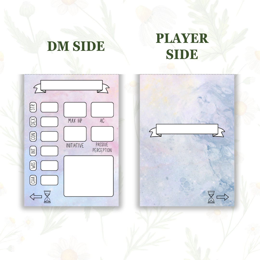 D&D 5e Initiative Tracker Dungeons and Dragons Printable - Etsy