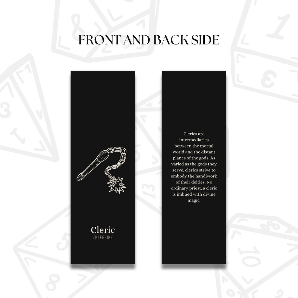 Printable Dungeons and Dragons Class Bookmarks | Digital Download | D&D ...