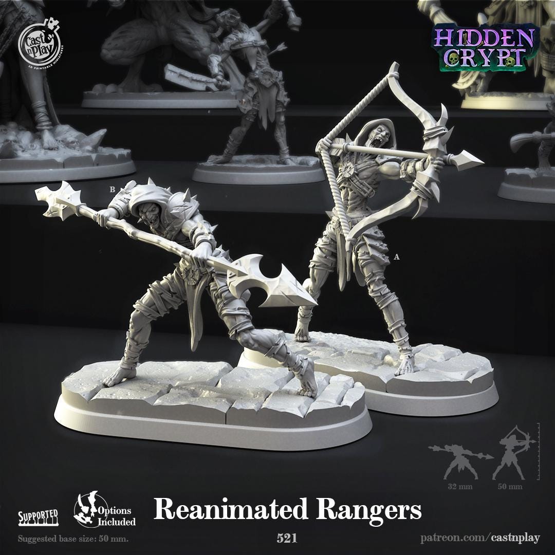 Hidden Crypt | Reanimated Rangers | Undead | Fighter | Ranger | Dnd ...