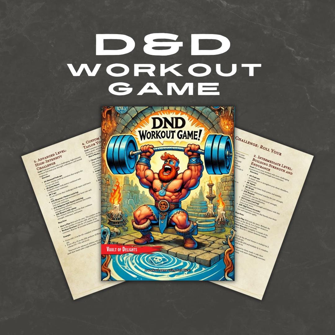 D&D Workout Game | | Dnd Ready to Print | Dungeons and Dragons | DND ...