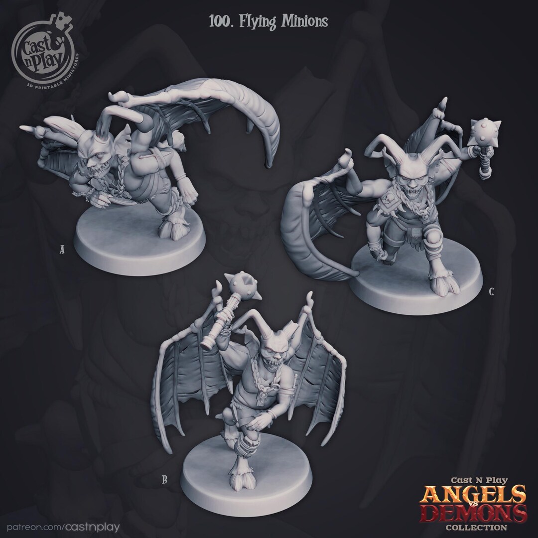 Imp Miniature Demon Enemy Monster Companion Figurine Dungeons and ...