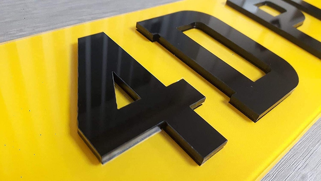 4d Number Plates - Etsy