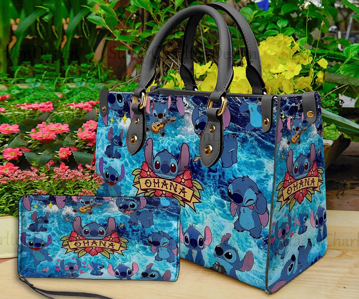 Stitch Disney Bag Lilo and Stitch Leather Handbag & Wallet - Etsy