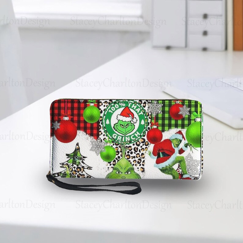 Grinch Christmas Leather Bag & Wallet Grinchmas Women - Etsy Australia