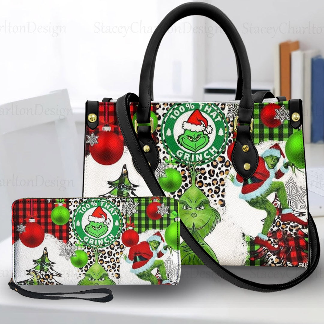 Grinch Christmas Leather Bag & Wallet Grinchmas Women - Etsy Australia