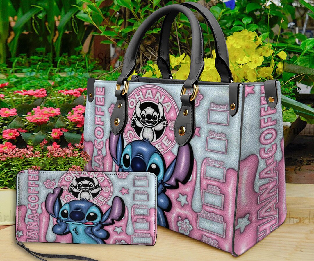 Stitch Disney Bag Lilo and Stitch Leather Handbag & Wallet - Etsy
