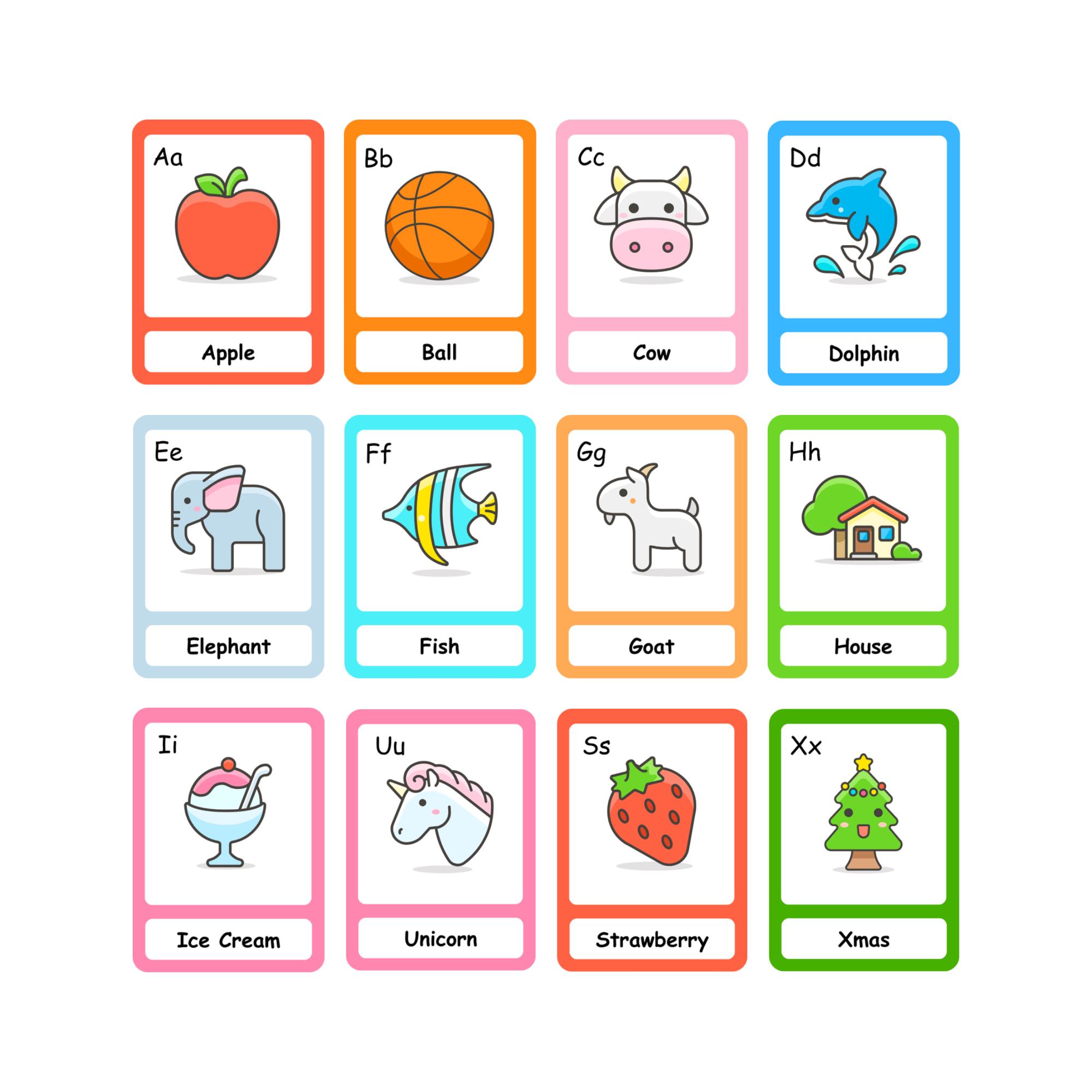 Printable Alphabet Flashcards Kindergarten Flashcards Preschool ...