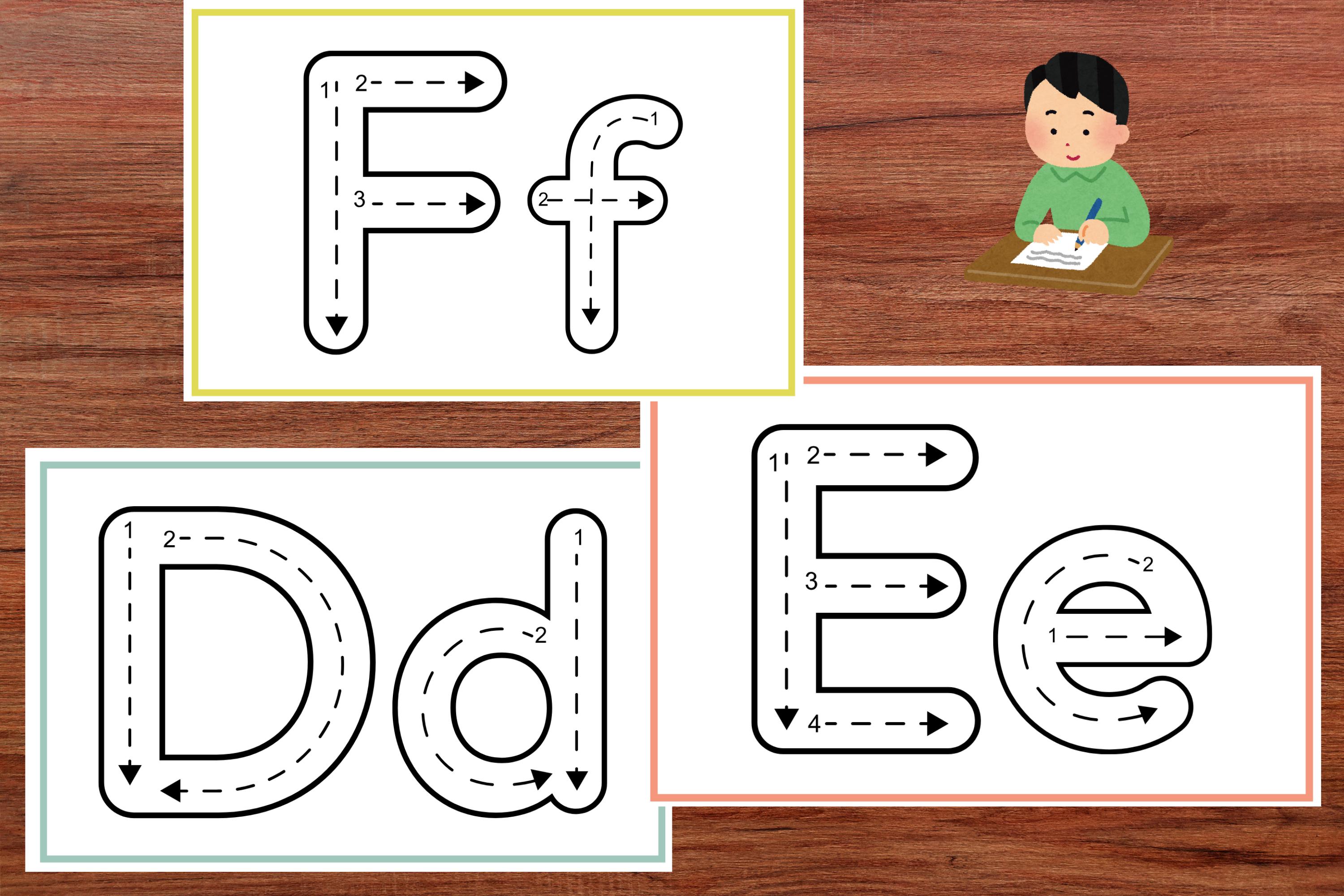 Preschool Alphabet Tracing Cards, Letter Tracing, Preschool Flashcards ...