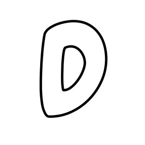 Large Printable Alphabet Letters A-Z. - Etsy