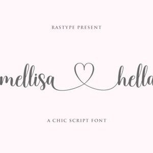 Font With Tail, Font With Heart, Wedding Font, Swashes Font ...