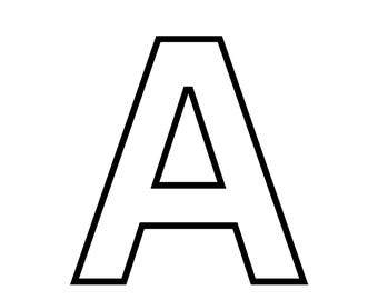 Large Printable Alphabet Letters A-Z. - Etsy