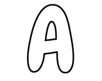 A-Z Large Printable Alphabet Letters - Etsy