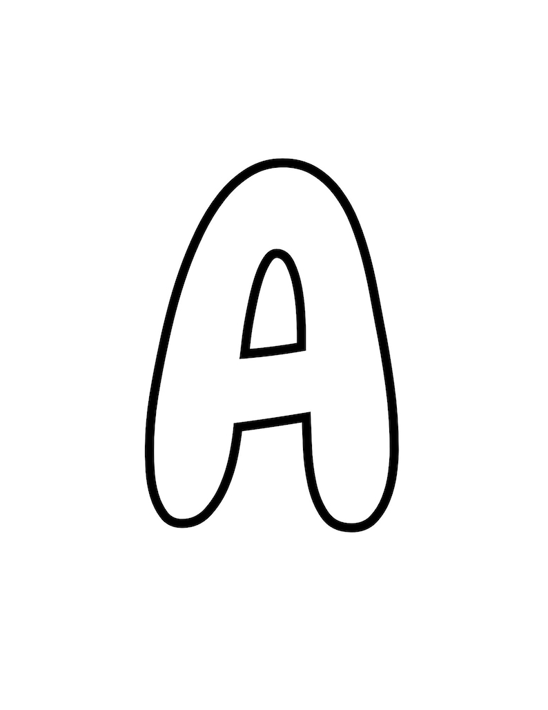 Large Printable Alphabet Letters A-Z. - Etsy
