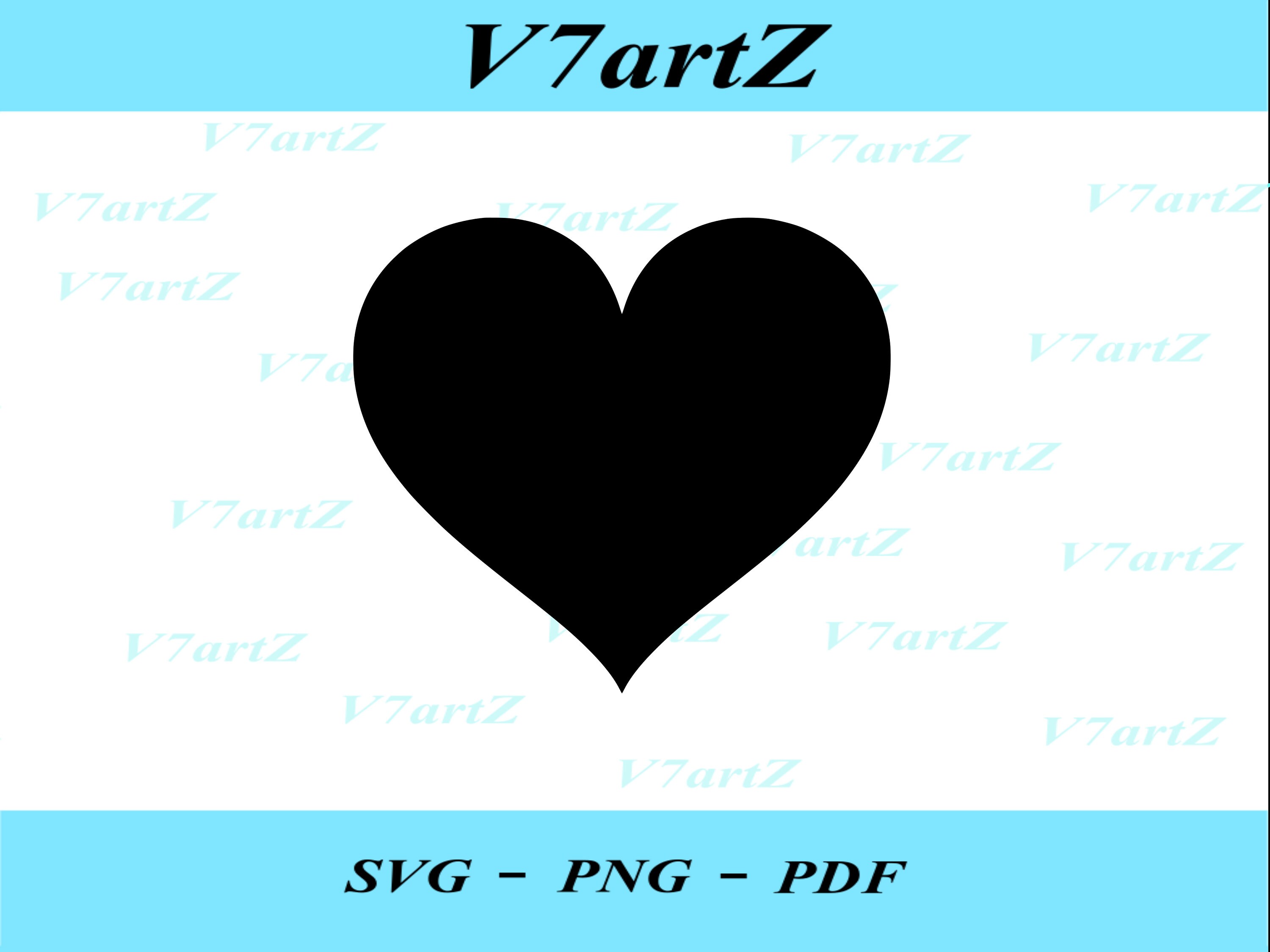 Hand Drawn Heart Svg, Heart Svg - Digital Download, Heart Svg Png Pdf ...