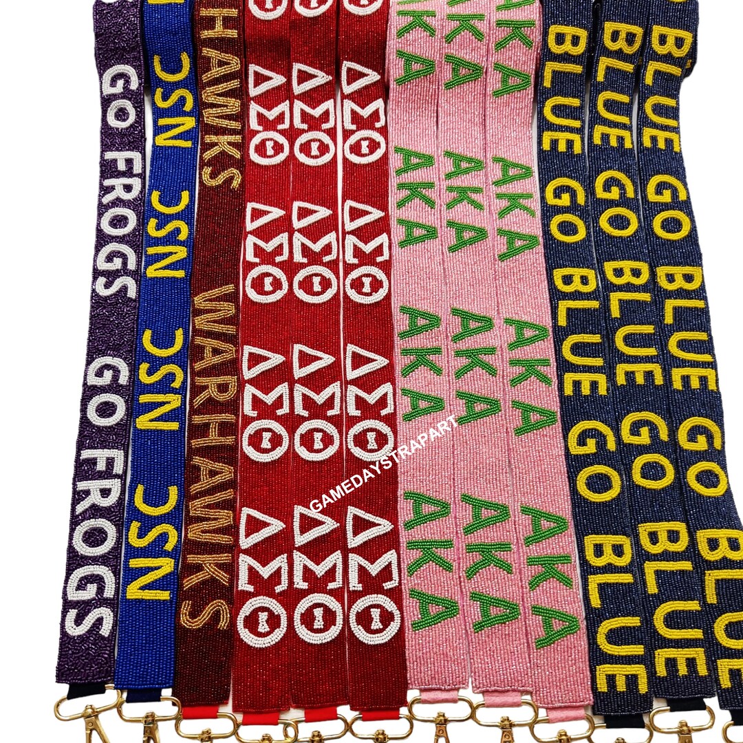 Delta Sigma Theta Gameday Straps, GAMEDAY PURSE STRAPS, Rock Chalk ...