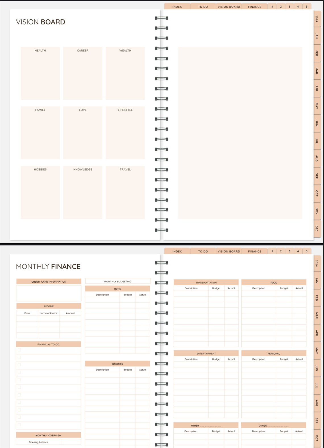 2023 and 2024 Digital Planner, Goodnotes Planner, Notability Planner ...
