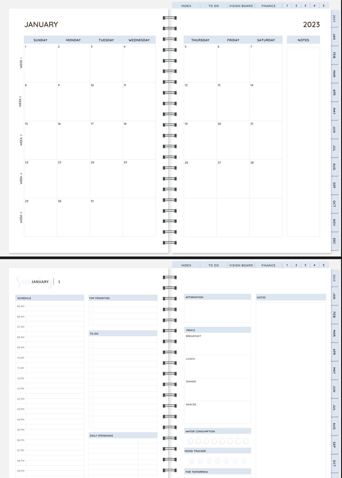 2023 and 2024 Digital Planner, Goodnotes Planner, Notability Planner ...
