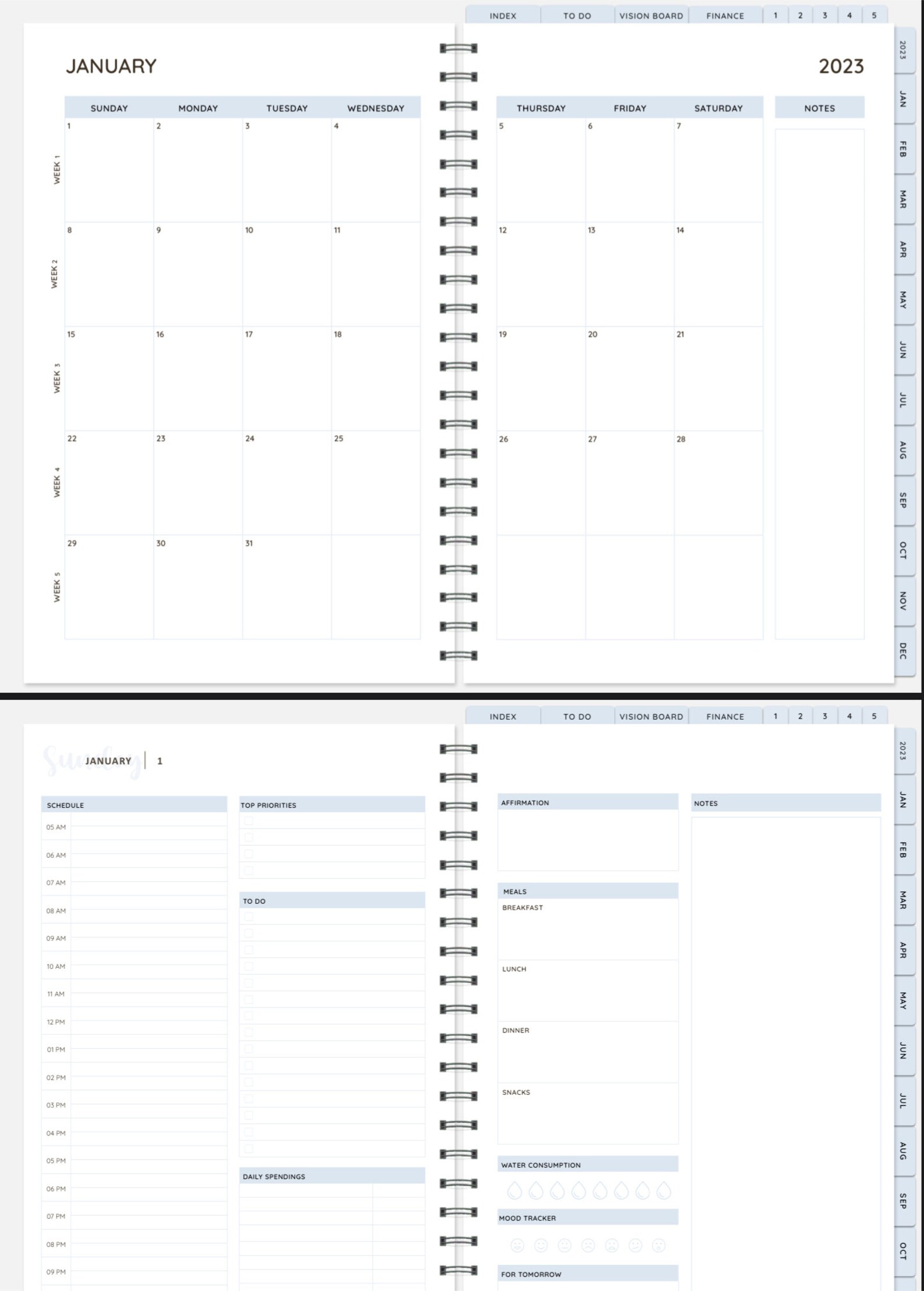 2023 and 2024 Digital Planner, Goodnotes Planner, Notability Planner ...