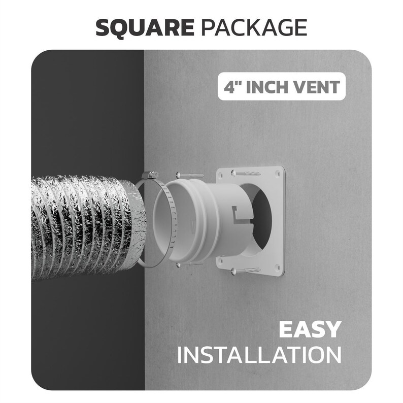 U.S. Made Dryer Vent Connector Dock Kit Quick Release, Customizable ...