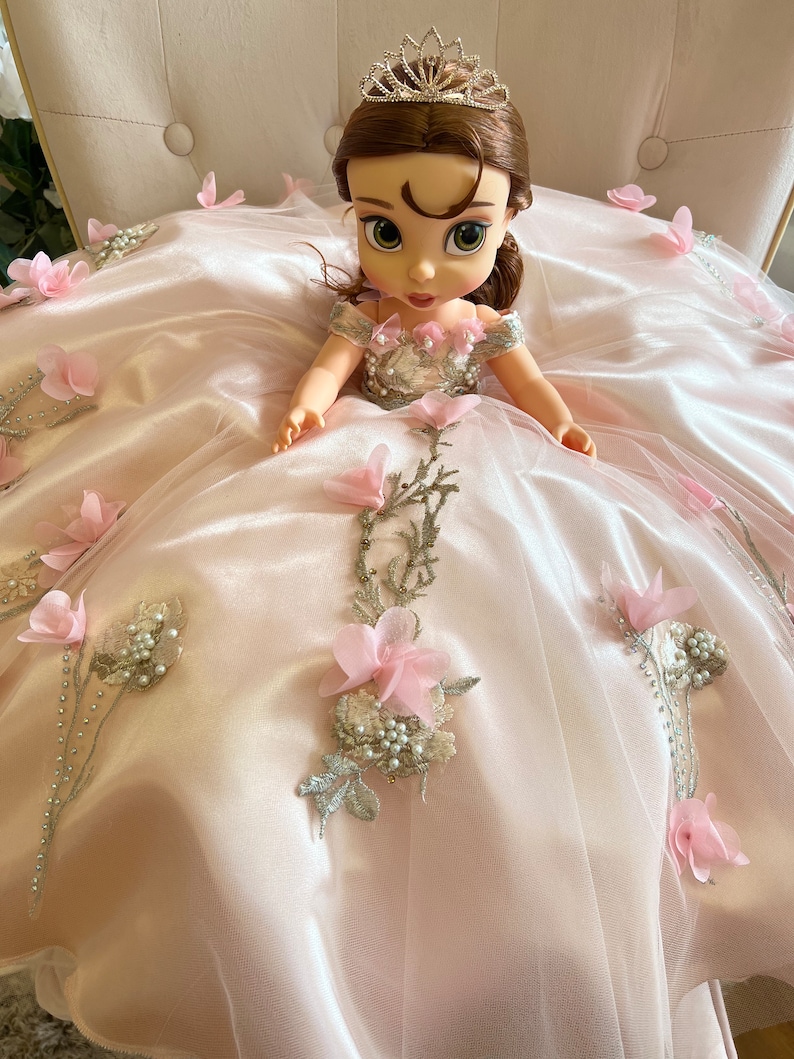 Quinceañera Dolls and Bears. Customized to Match Quince Dress. Tiara ...