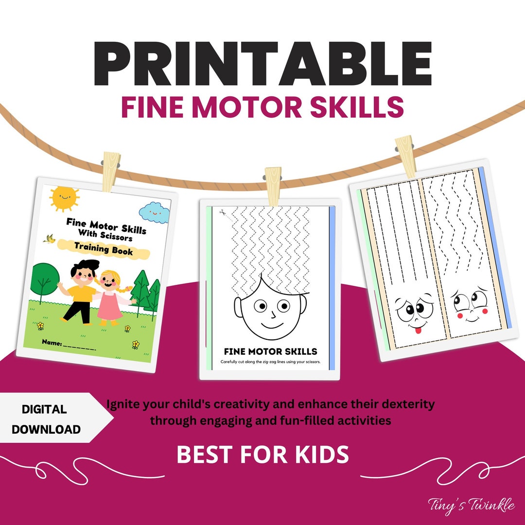 Printable Fine Motor Training Activities for Kids - Etsy