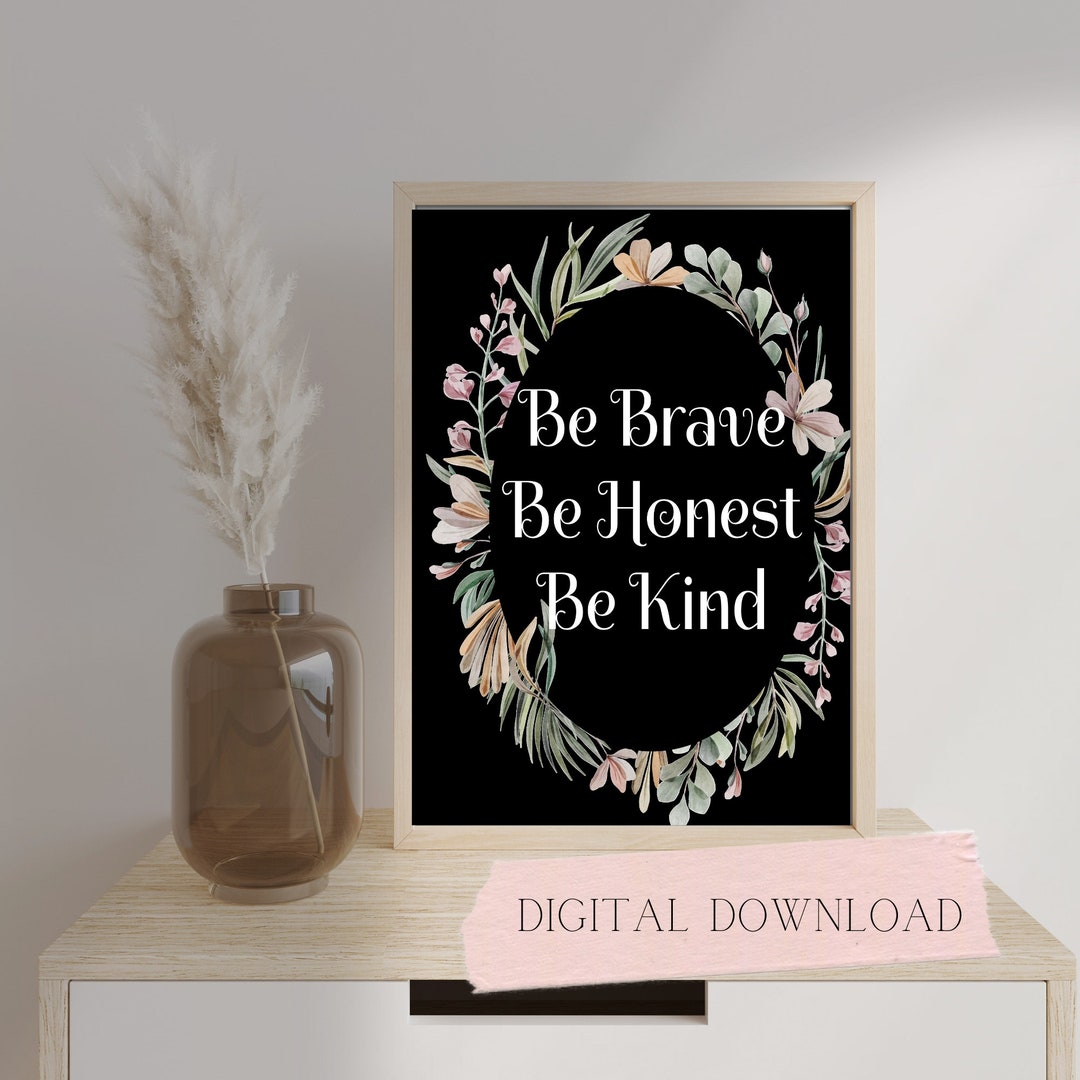 Inspirational Wall Art Watercolor Flowers Watercolor Print - Etsy