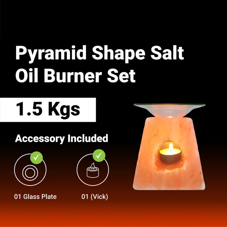 Salt Oil Burner Pyramid Shape - Etsy