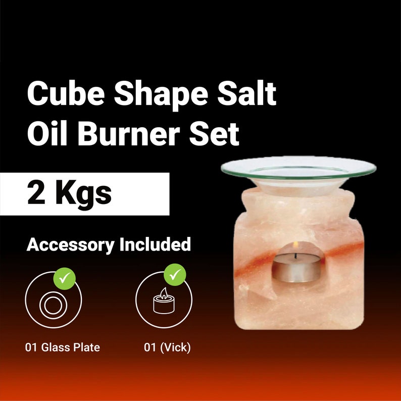 Salt Oil Burner Cube Shape - Etsy