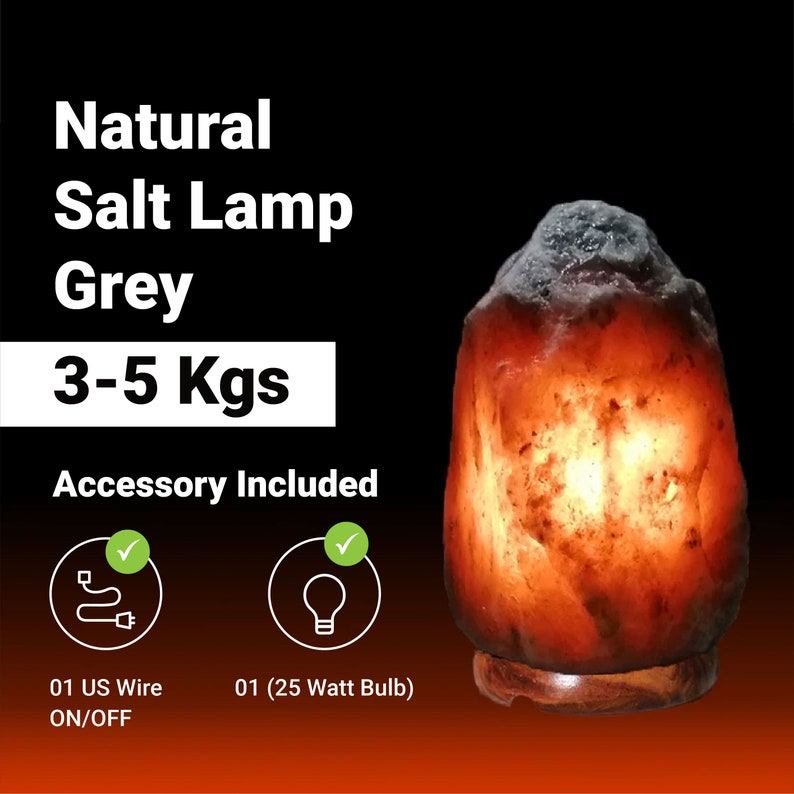 Gray Salt Lamp Natural Shape - Etsy