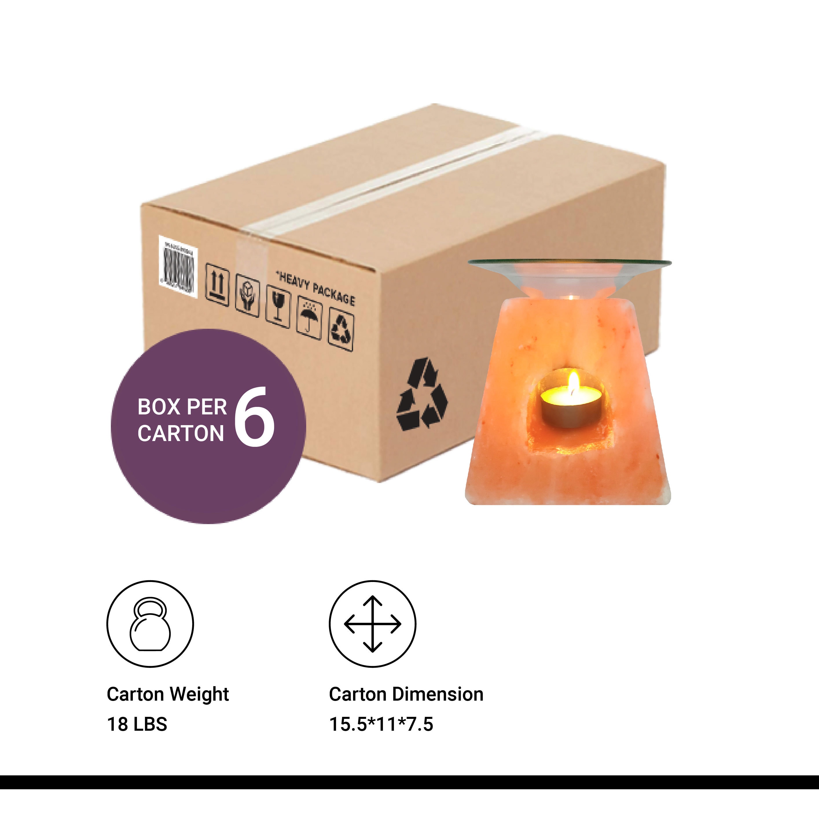 Salt Oil Burner Pyramid Shape - Etsy