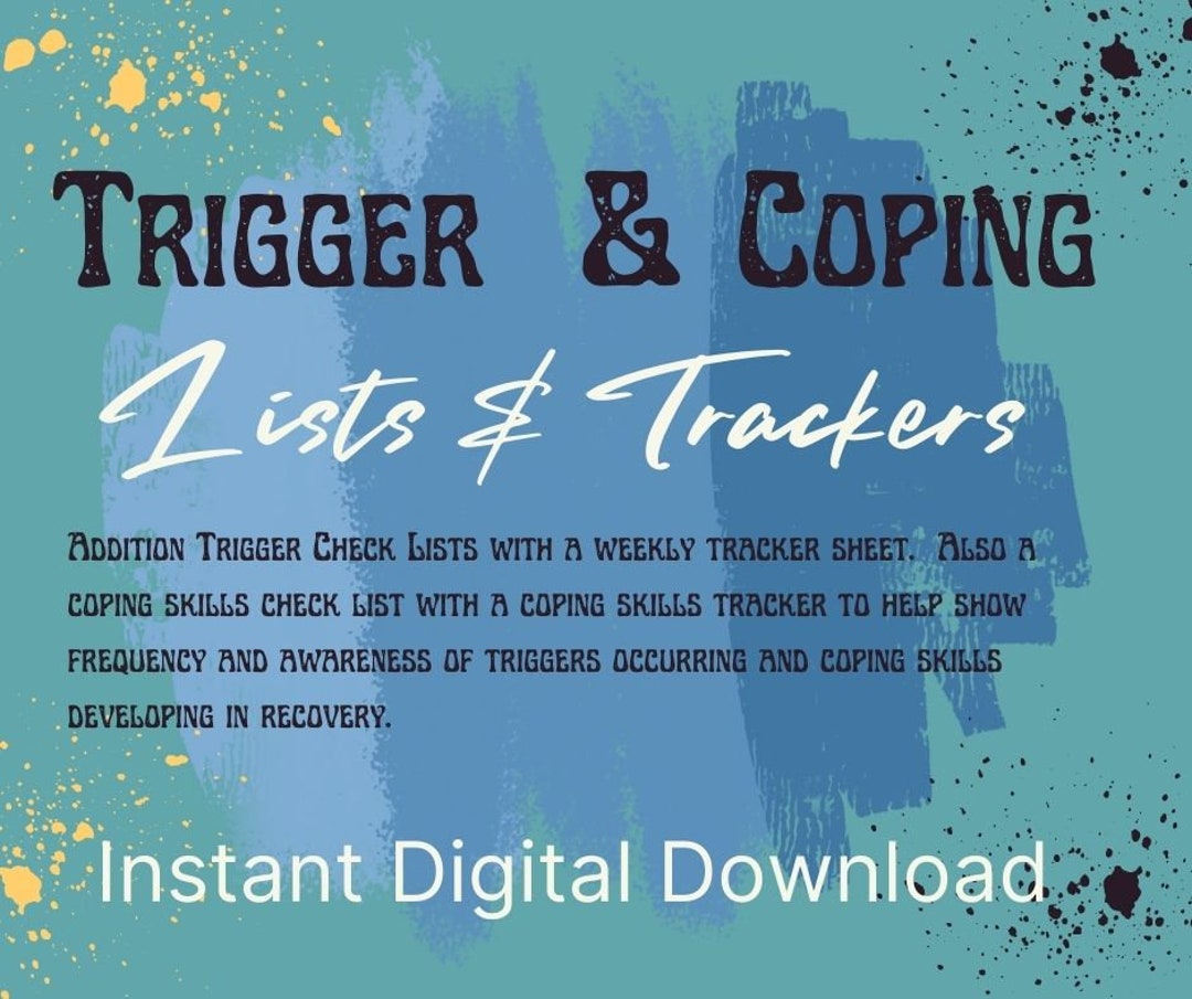 Trigger Check List Coping Check List - Etsy