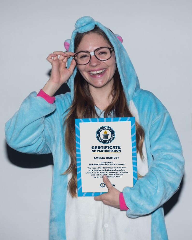 Editable Guinness World Record Certificate | Printable Digital Template ...