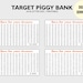 Printable Target Piggy Bank | Savings Tracker, Money Goals (digital ...