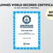 Editable Guinness World Record Certificate | Printable Digital Template ...