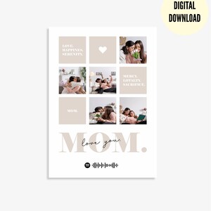 Happy Mother's Days Digital Gift Personalized Mom Digital Printable ...