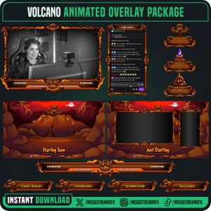 Volcano Magma Stream Overlay Package - Thematic Overlay - Overlay for ...