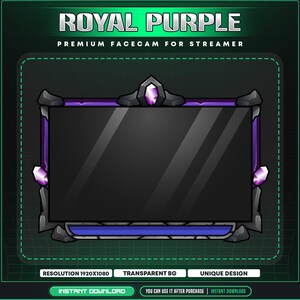 Royal Purple Camera Border - Facecam Overlay With Medieval, Kingdoms ...