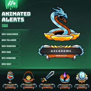 Mythic Theme Stream Alert Premade Twitch Alert Stream Alerts for Twitch ...