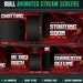 King Bull Stream Overlay Pack Thematic Overlay Animal Overlay Overlay ...