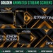 GOLDEN Twitch Overlay Package Gold Stream Overlay Pack Stream Overlay ...