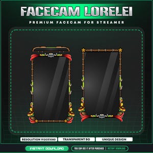 Webcame Overlay With Supernatural Theme - Camera Border for Streaming ...